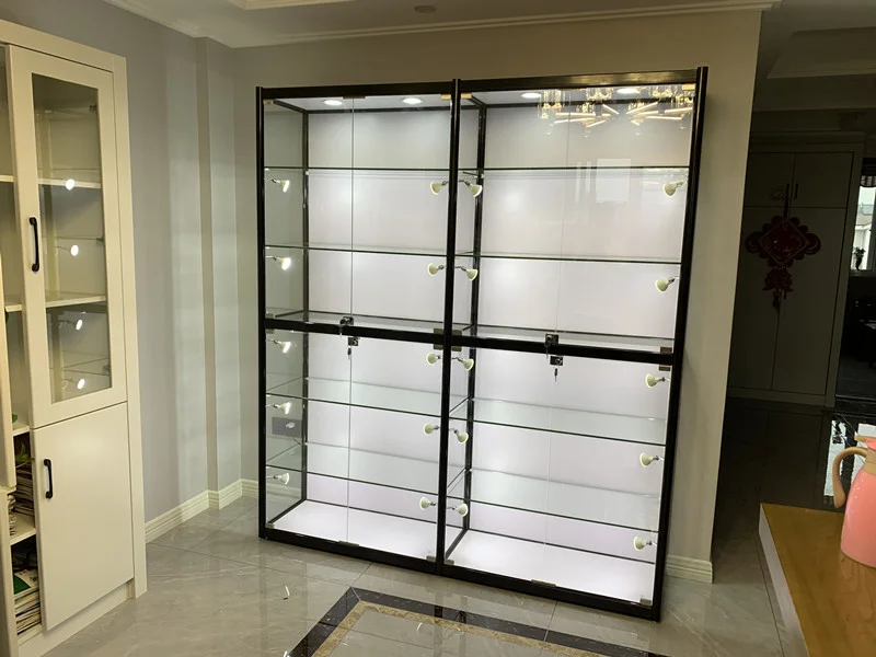 Free Standing Glass Display Cabinet for Retail Stores - Organizer for ...