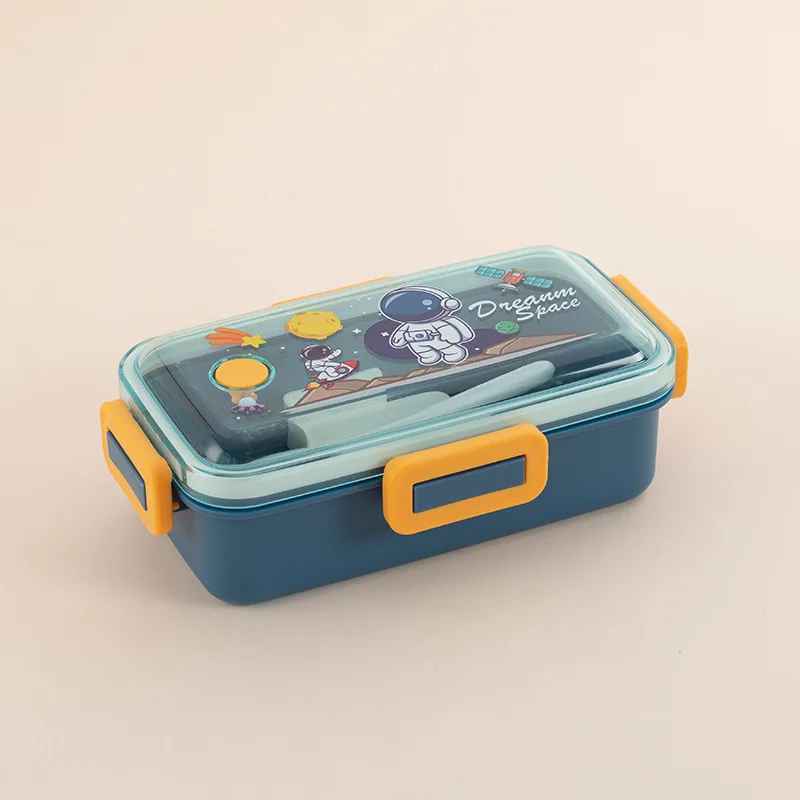 Cartoon Space Man Bento Lunch Box for Kids Microwave Safe Boys Lunch ...