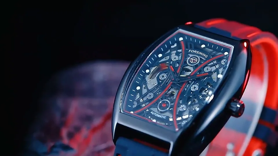 Forsining Mechanical Automatic Watch Men Skeleton Wristwatches Fashion ...