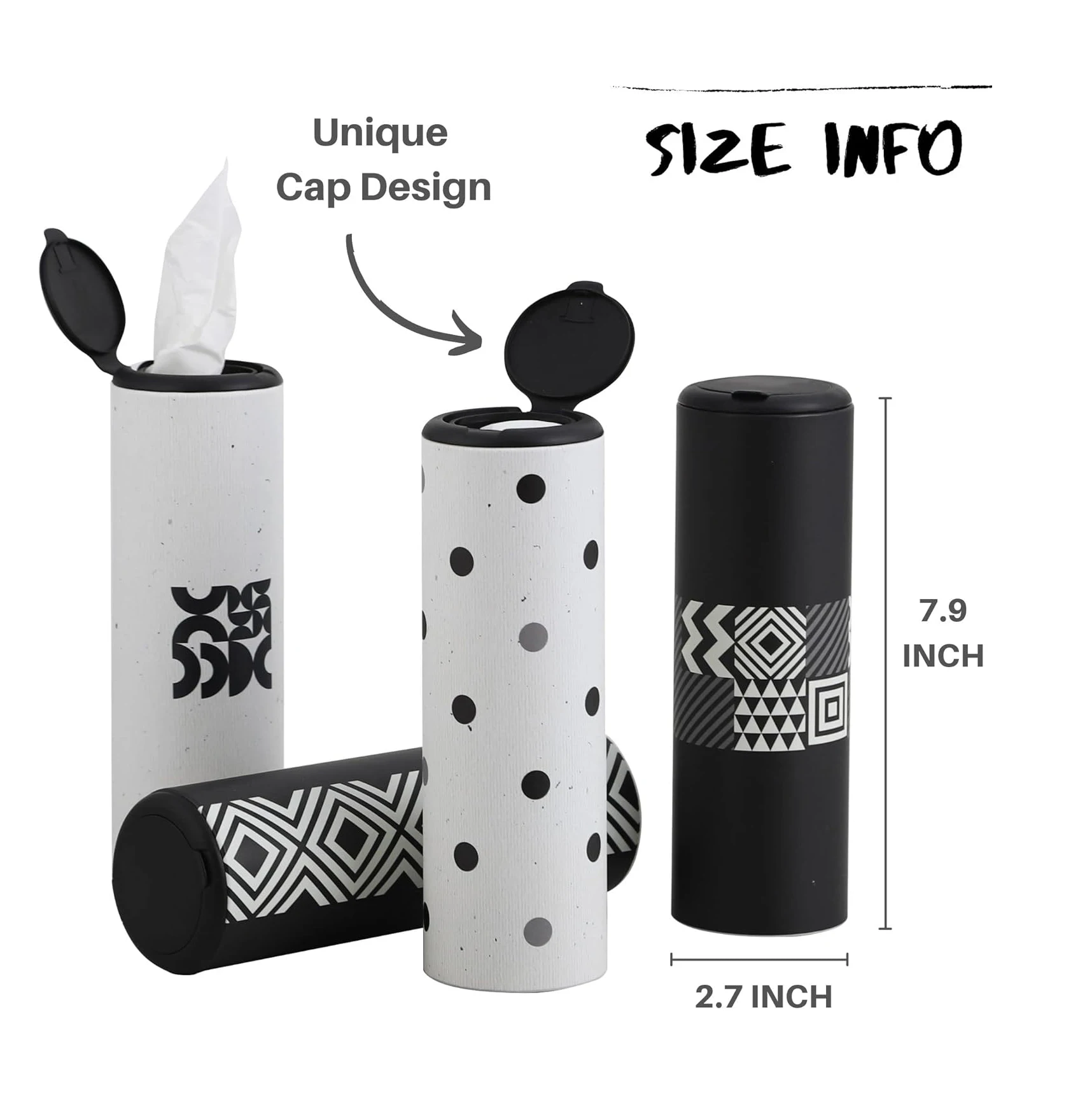 Car Tissues Cylinder With Cap Tissue Holder For Car,Travel Tissues For ...