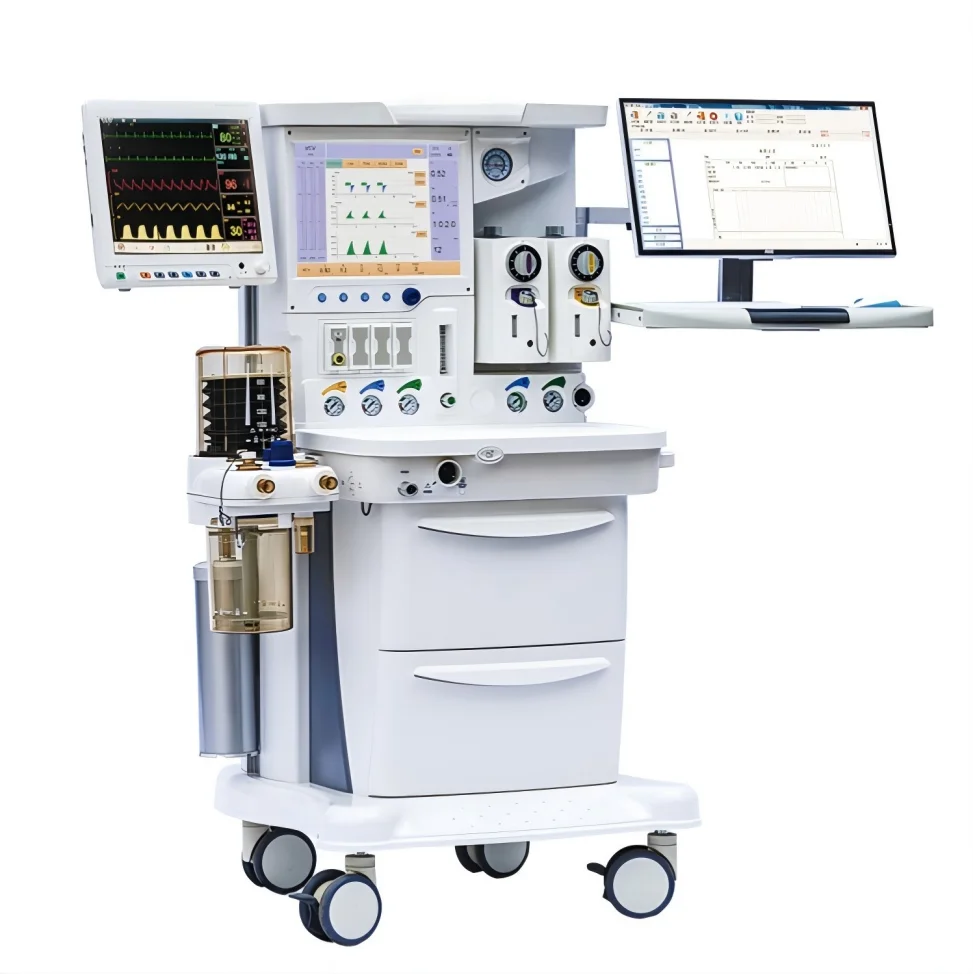 Trolley Ventilator Anaesthetics Machine ICU Anesthesia Management ...
