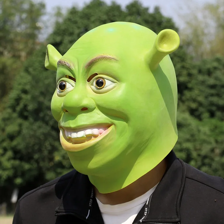 Monster Shrek Full Head Latex Mask for Halloween Party & Cosplay Prop