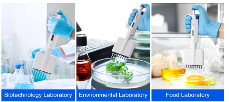 Fixed Pipettor Lab Dropper Pipettes - 8 Channel Precision