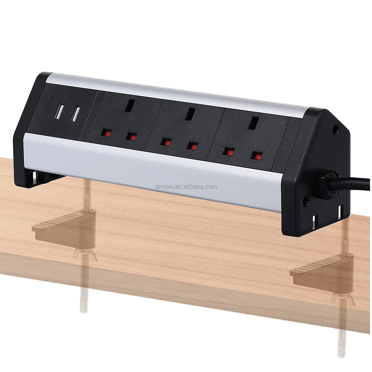 Custom Desktop Power Socket Extension for Brazil Plug