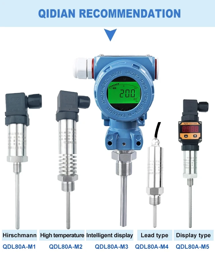 4-20ma RTD PT100 High Temperature Sensor 800c Flange Explosion Proof ...