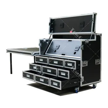 Aluminum Computer Flight Case Amp Rack Dj Case With Drawer Flight Case ...
