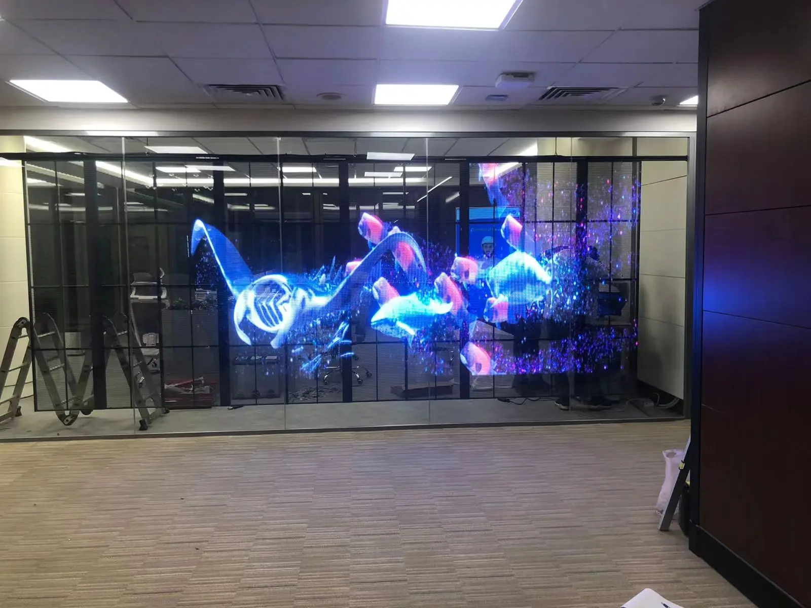High Quality Transparent LED Video Wall for Indoor Use