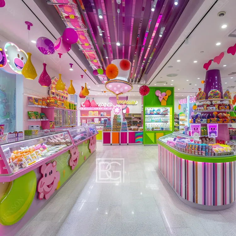 Luxury Giant Candy Cane Wooden Cabinet Sweet Display Racks Chocolate ...