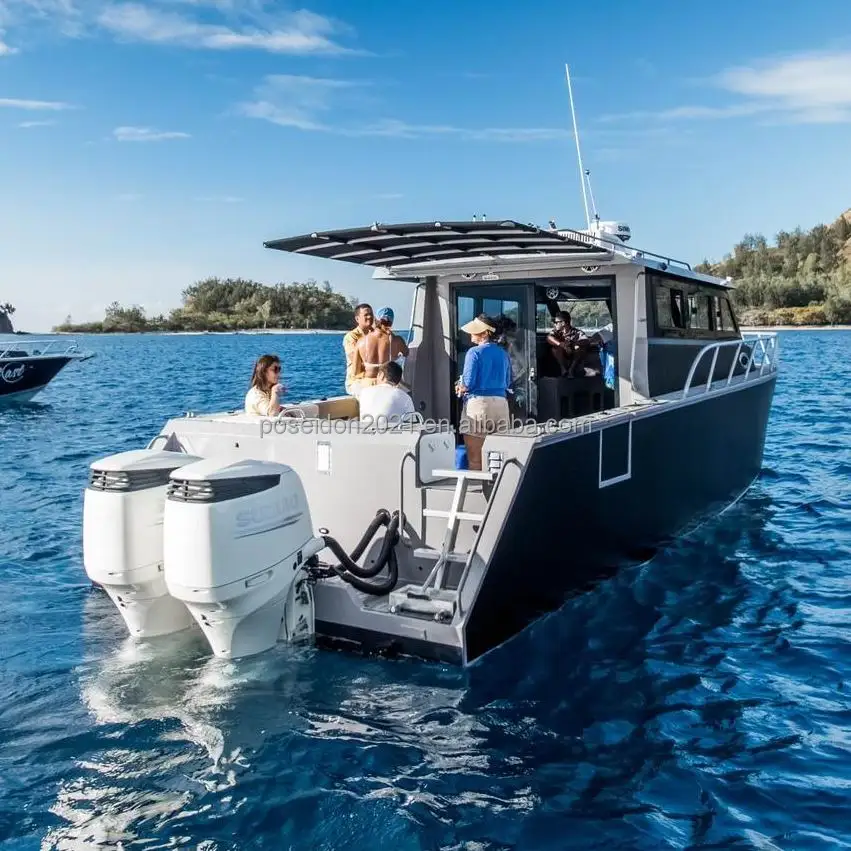 Poseidon Luxury 36ft Aluminum Fishing Speed Boat - 35 Knot Outboard ...