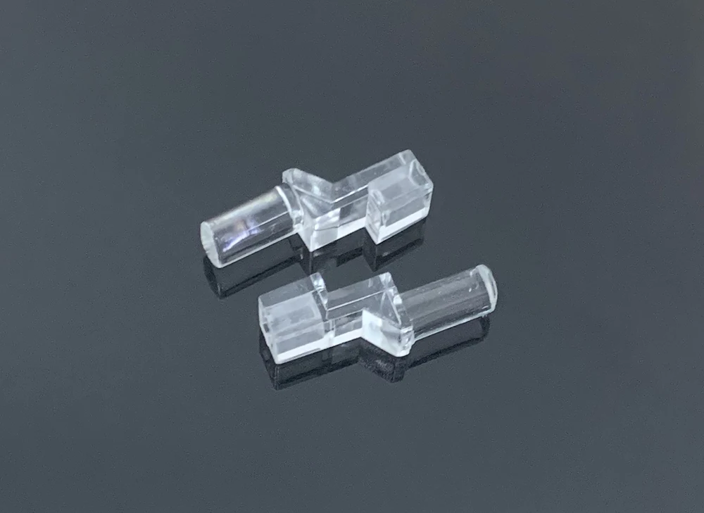 Square 90 Degrees PC Transparent Plastic Rigid LED Light Pipe