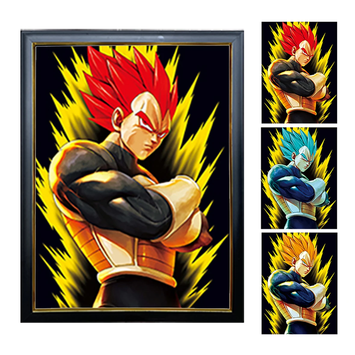 Custom Big Size 3D Posters Wall Art Anime Poster 3d Triple Transition ...