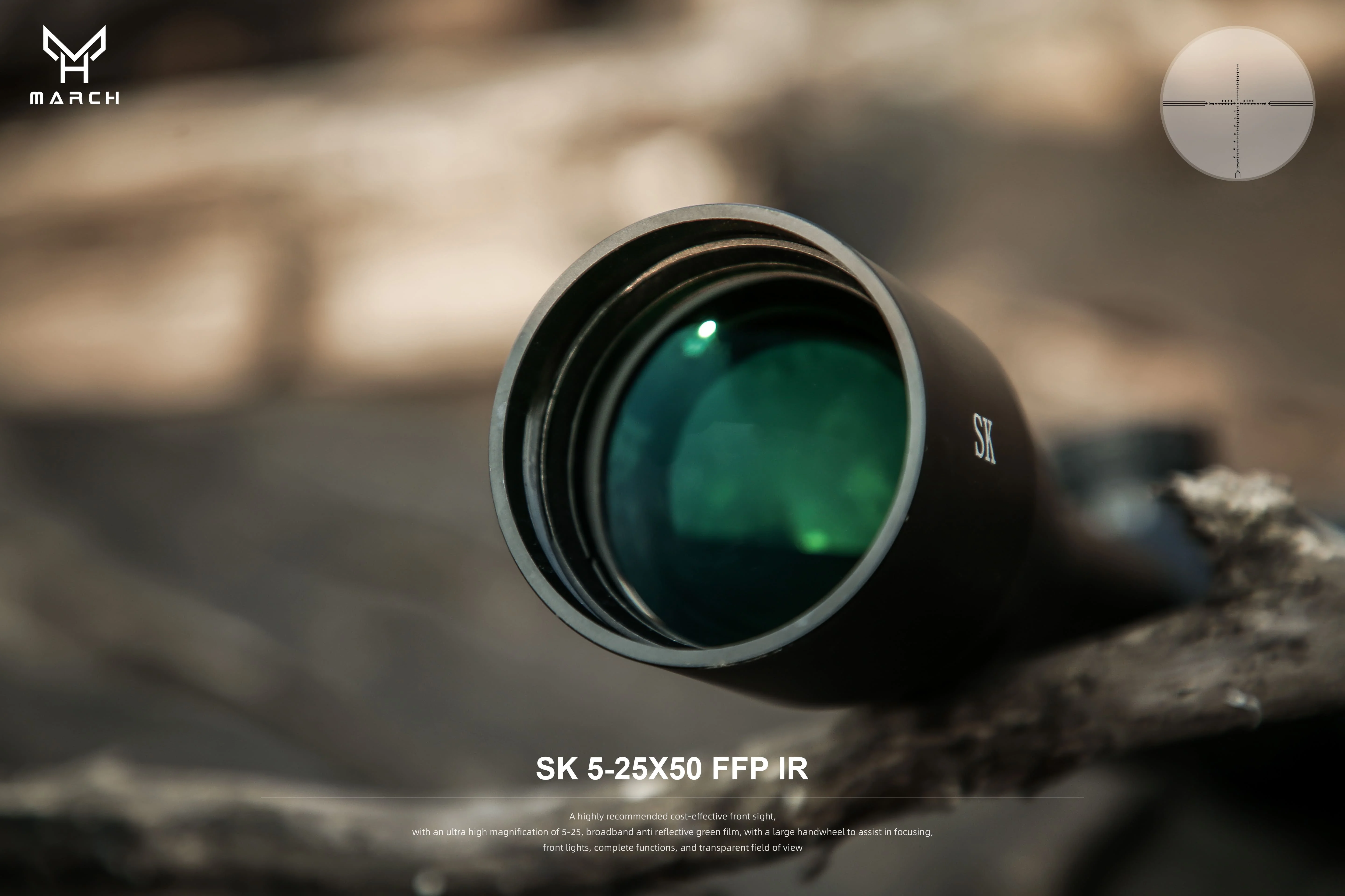 March Sk 5-25x50 Ffp Ir Wide Angle Optics Affordable Ffp Scope With ...