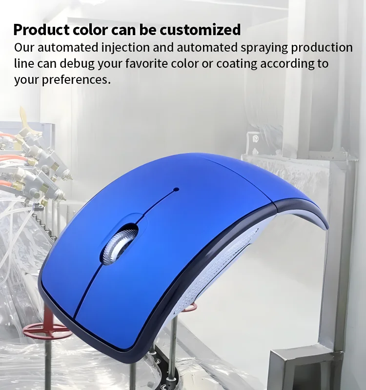 Foldable Computer Customized Wireless RGB Lighting Gaming Mouse Combo ...