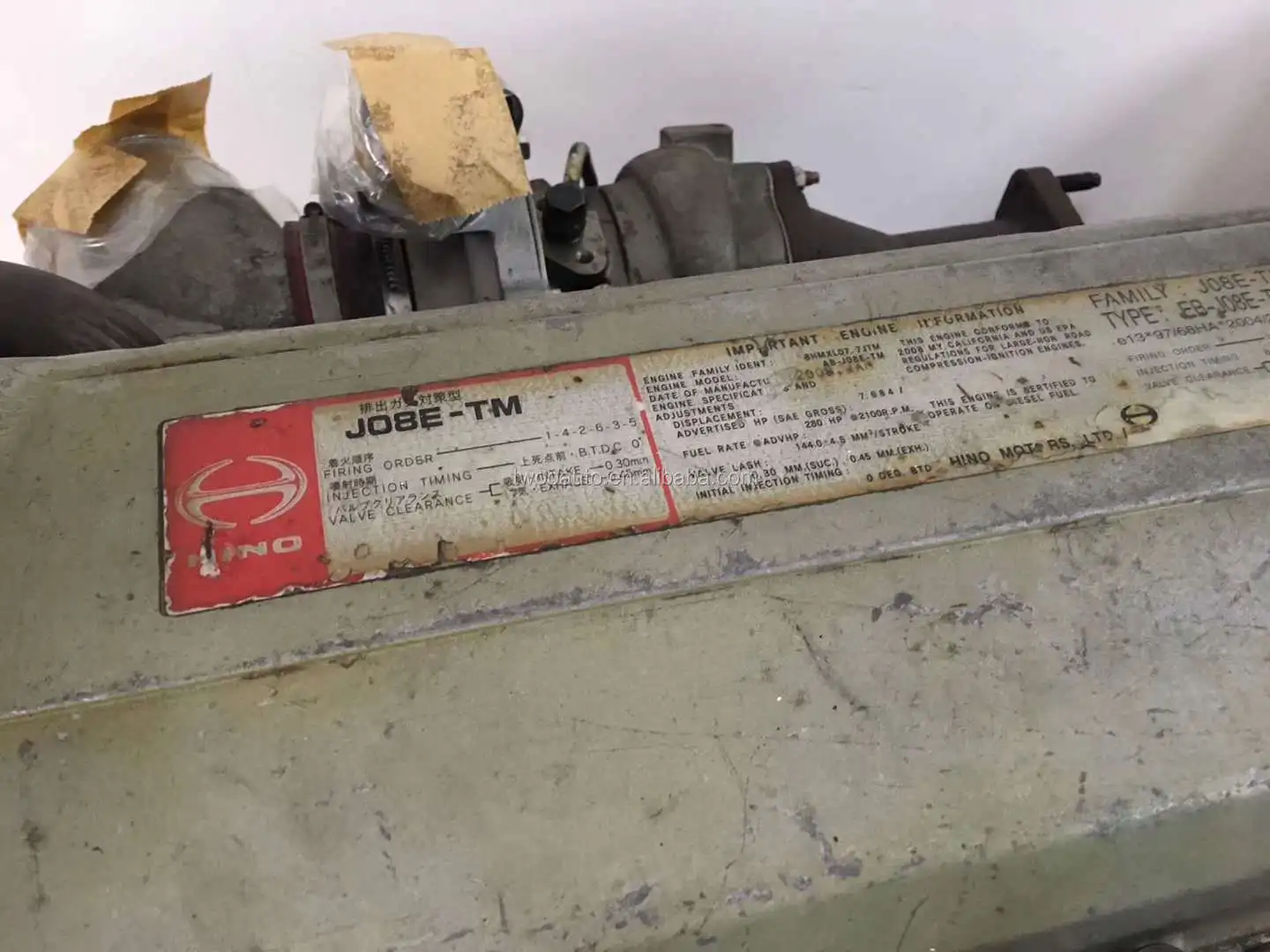 Original Used Engine For Hino J08e J08c Diesel Engine J08c H07ct H07c Ho7d - Buy J08c Engine ...