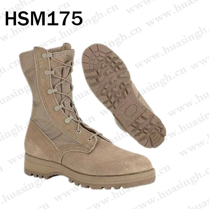 Zh,Sand Color Cushioning Combat Boots With Air Vents Strong Grip Pu ...