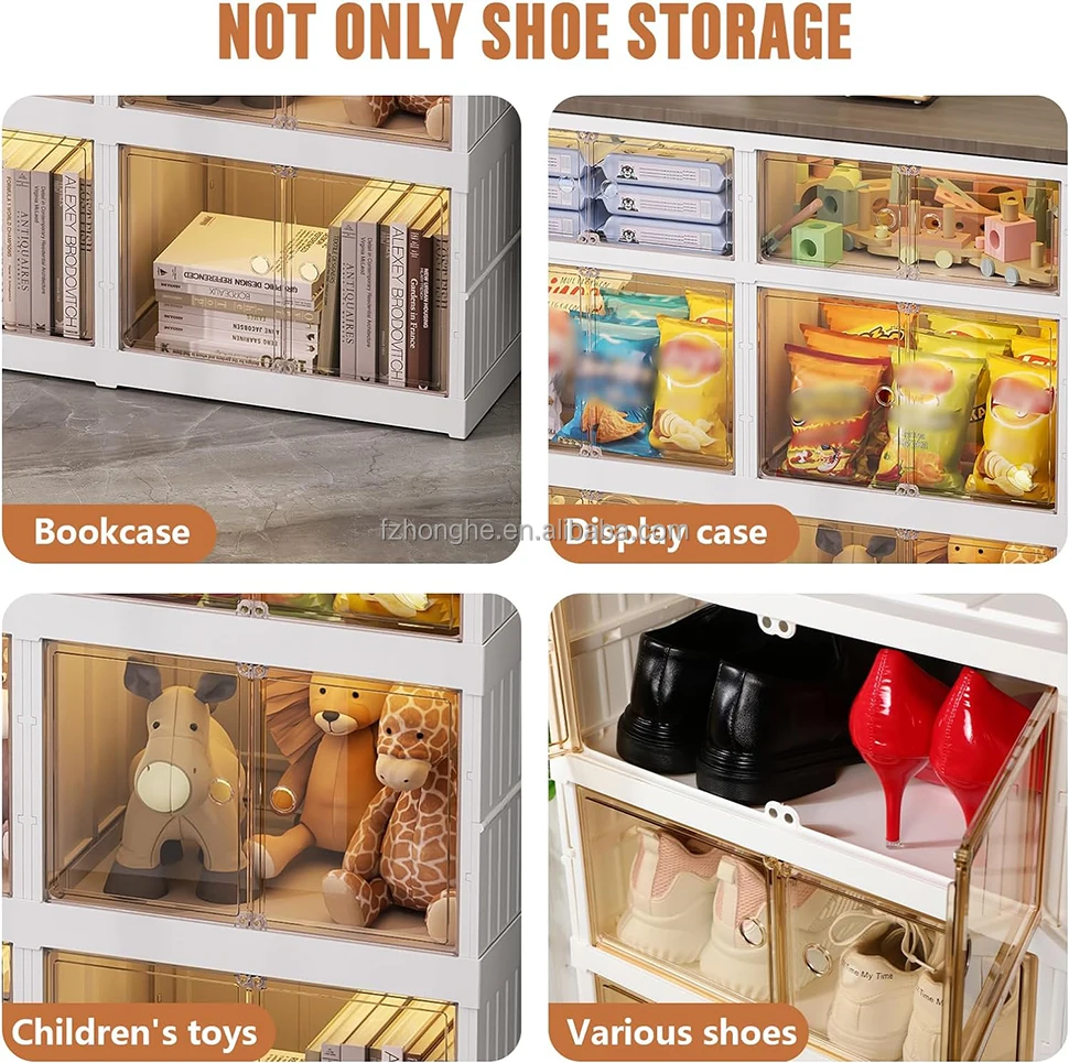 Collapsible Shoe Storage Cabinet - Modern Design & Easy Assemble