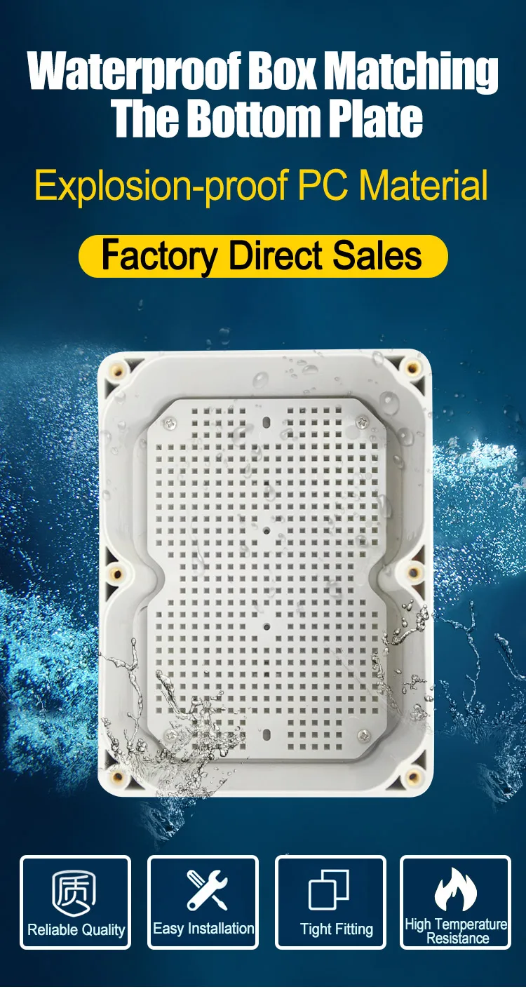 Plastic Box Porous Plastic Board Junction Box Mounting Plate Pc Plastic ...