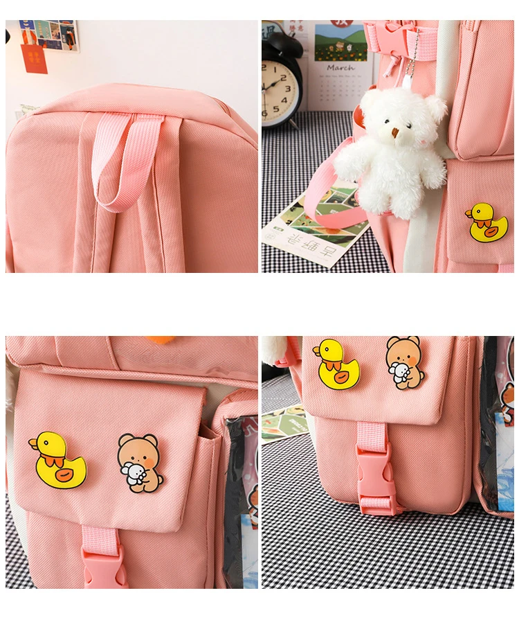 Hot Selling Backpack Set Bag Pack School Class Bag Teenager Girl School ...
