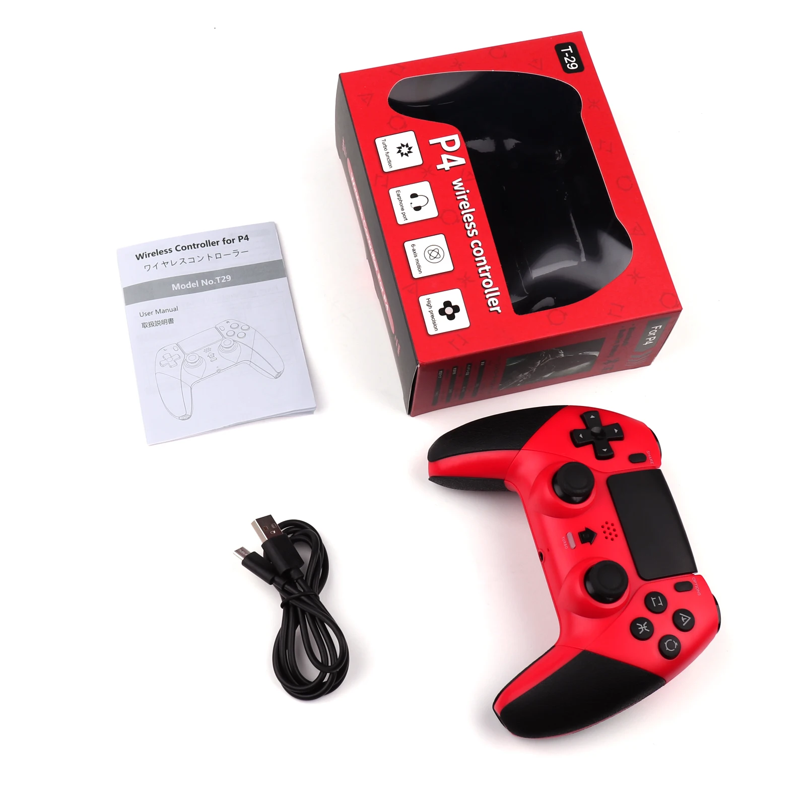 Bt Wireless Gaming Controller For P4 Console Pro Slim Controller ...