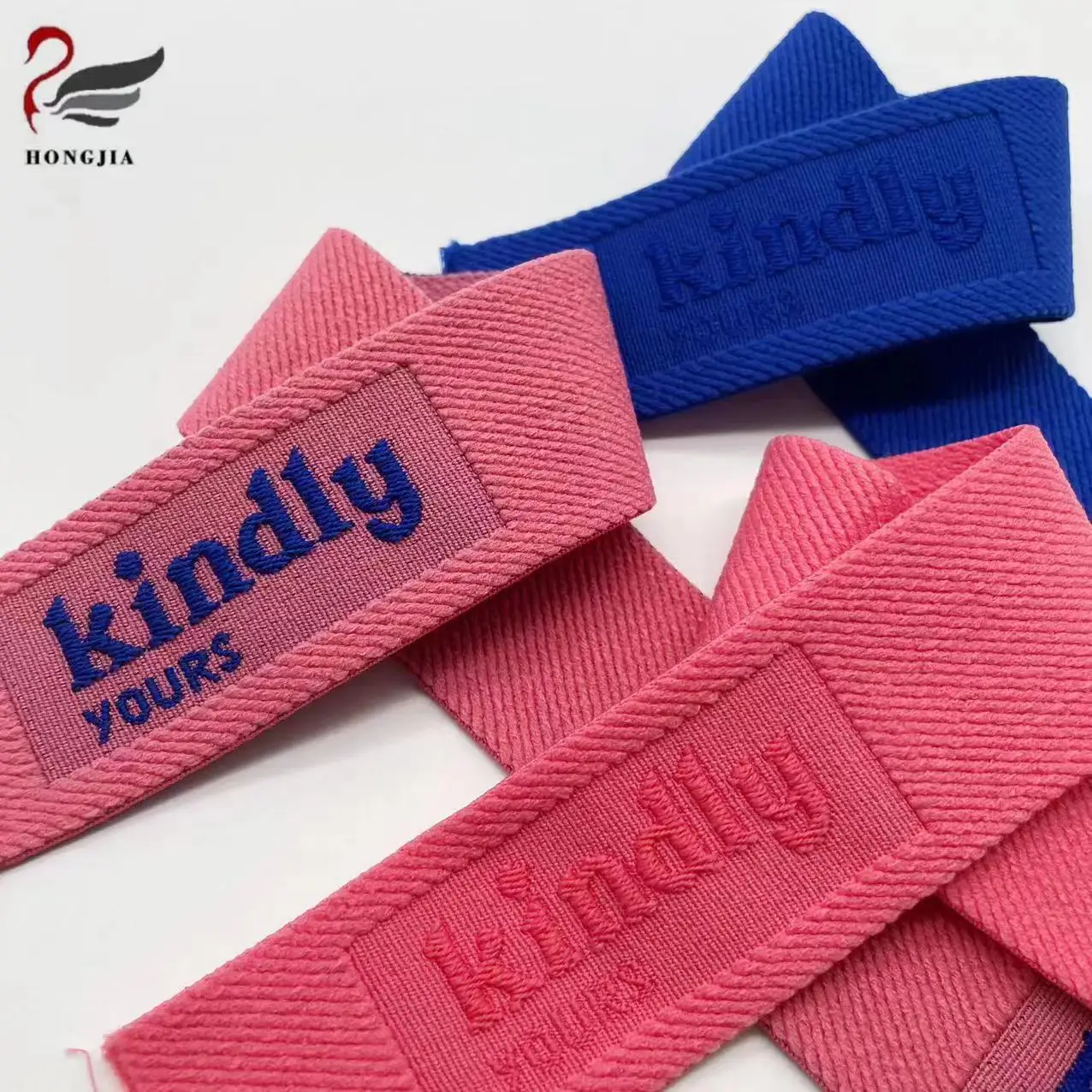 Custom Embossed and Debossed logo Elastic Webbing Band Strap for ...