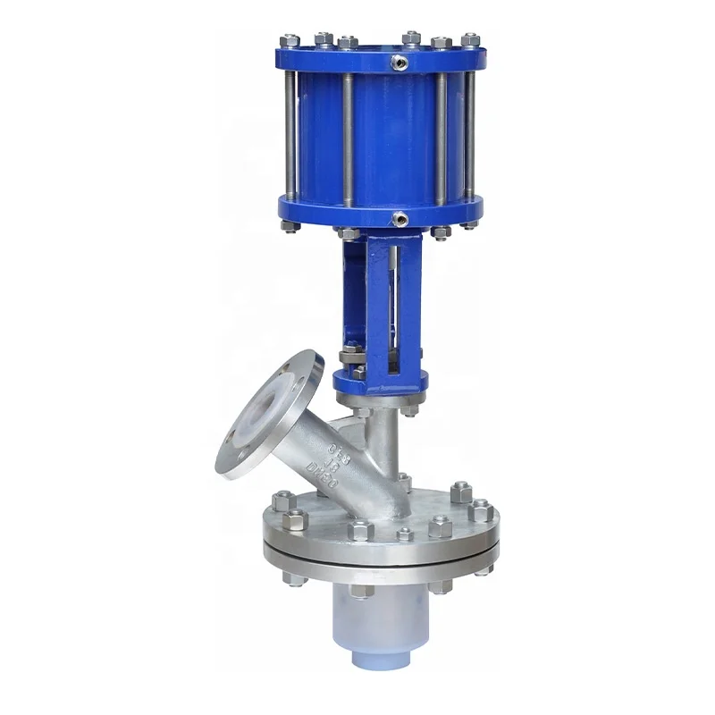 Customizable Stainless Steel Pneumatic Tank Bottom Flush Valve Y Type ...