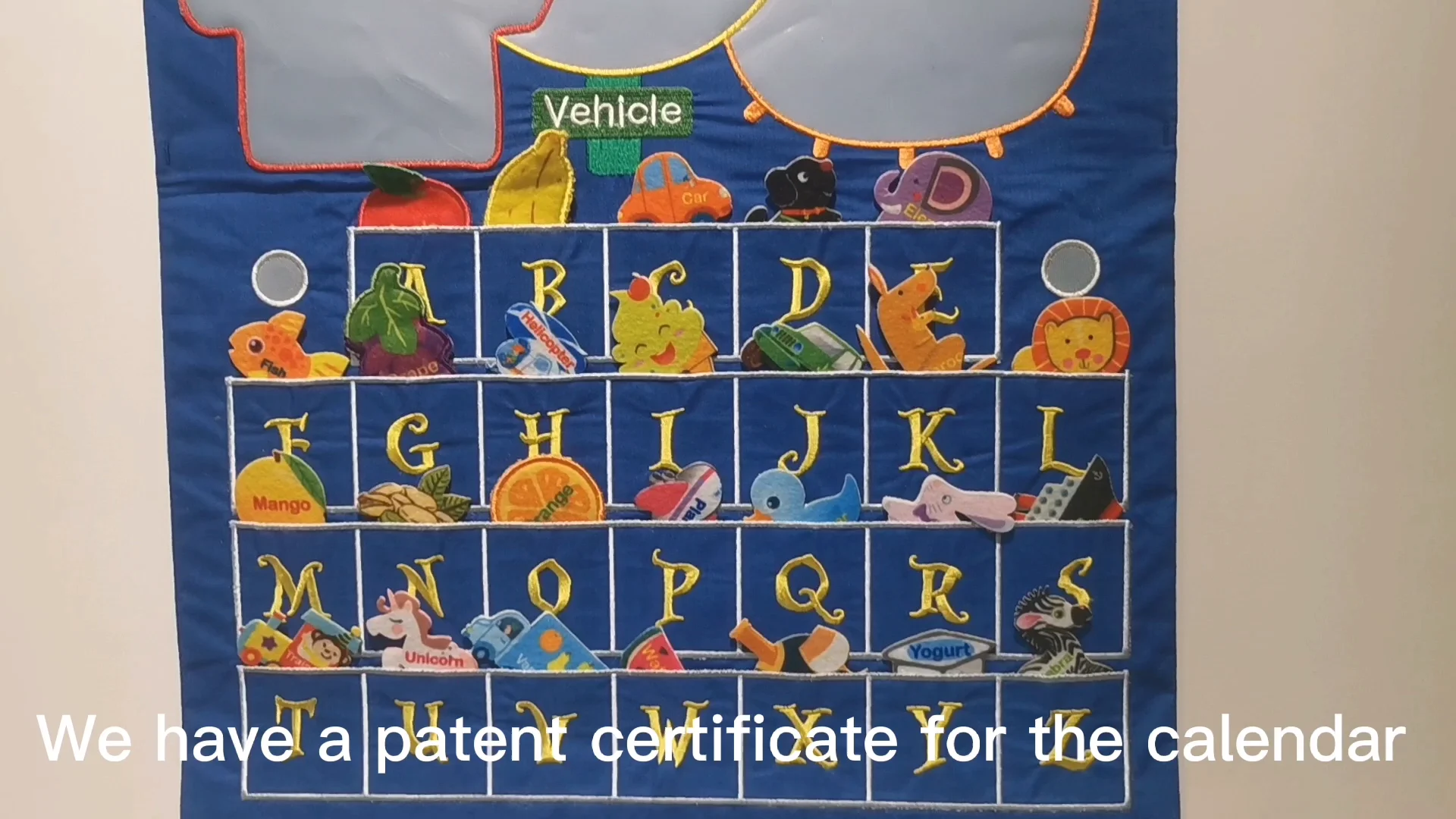 Educational Calendar Toy Fabric Book Toy Cloth Toy Christmas Gift Early ...