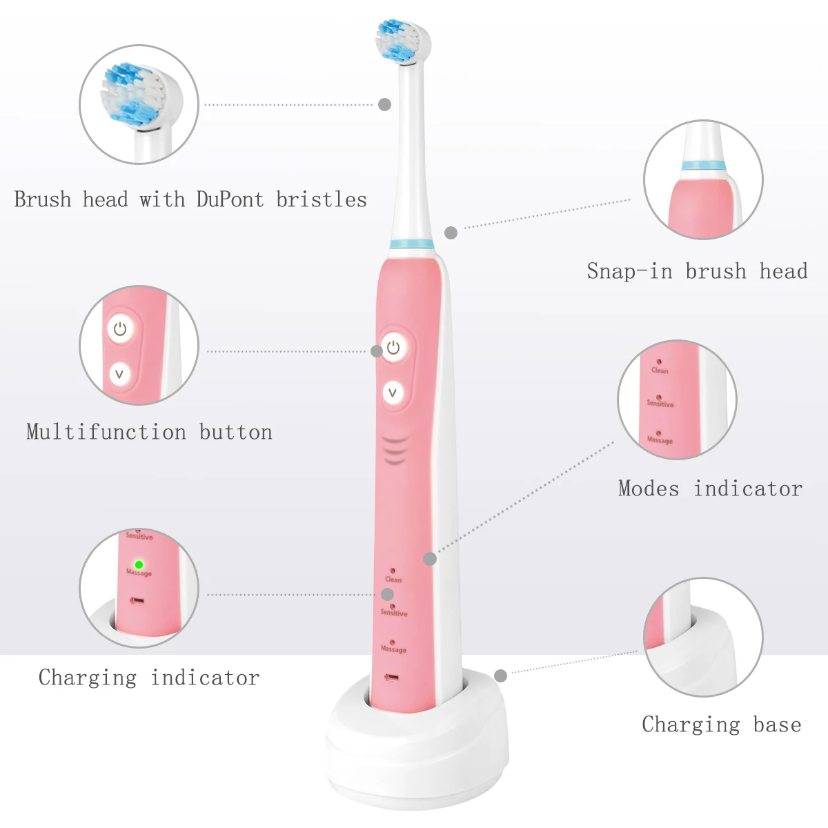 Smart Eco Friendly Wireless Electric Toothbrush Electric Toothbrush ...