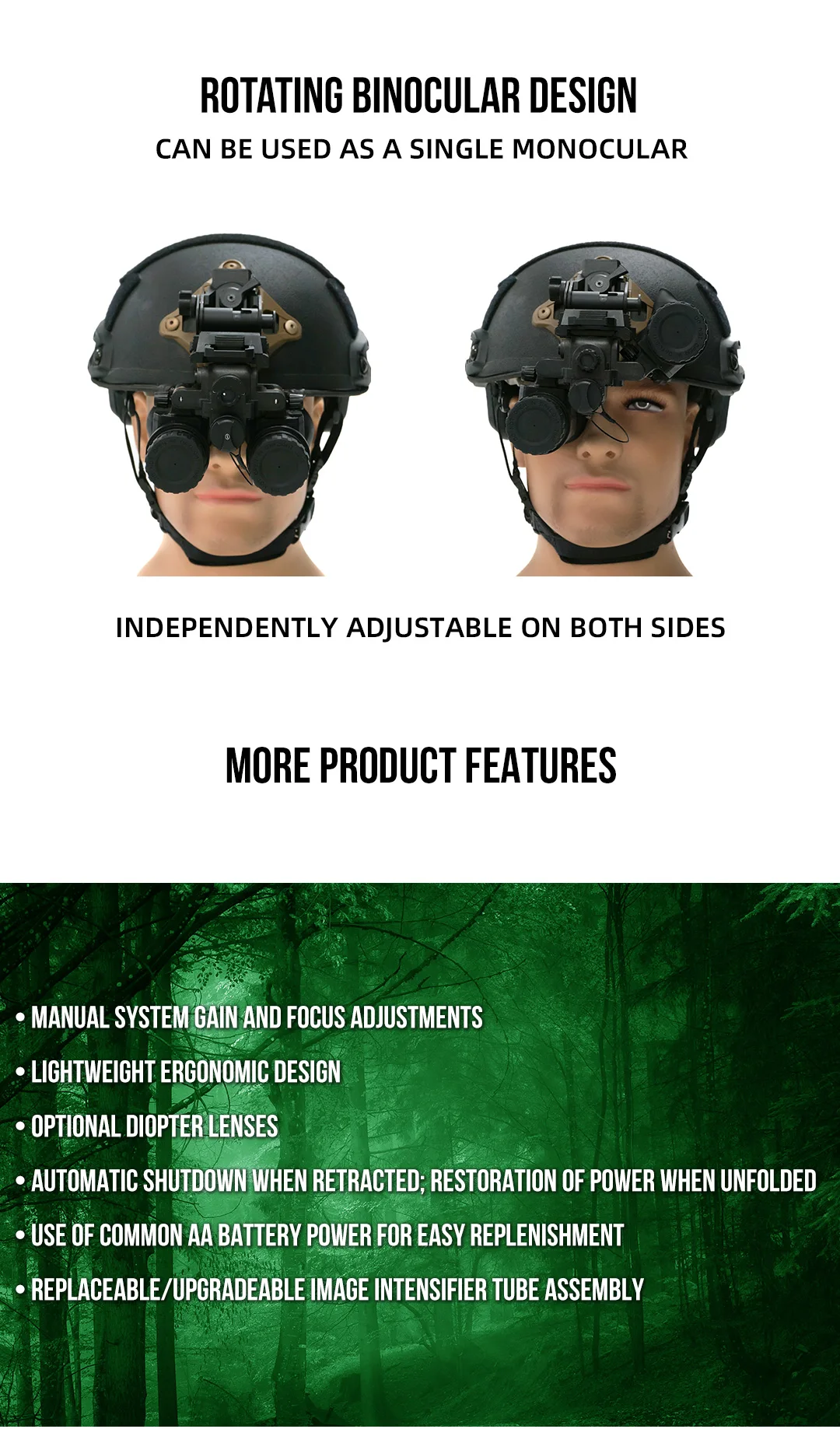 JPNV-31 Night Vision Binoculars - Gen2+ PVS-31 Goggles