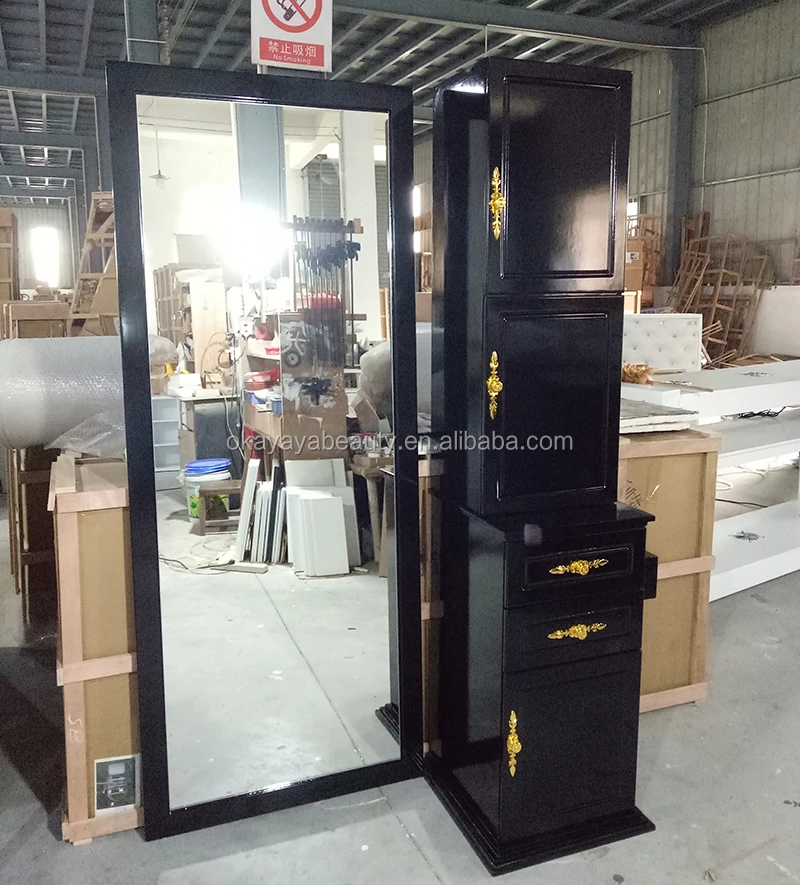 Wooden Barber Styling Stations - Durable Salon Funriture