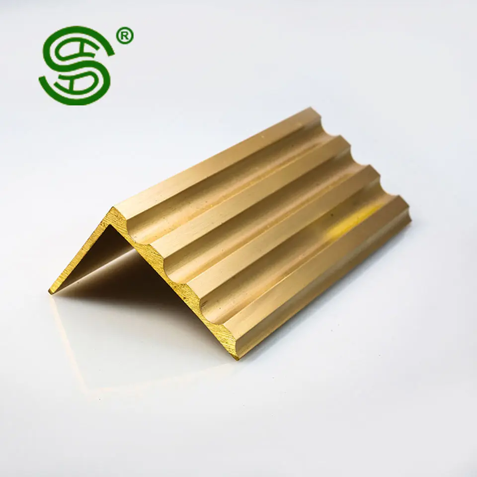 High Quality Gold Brass Stair Tread Anti Slip Inserts