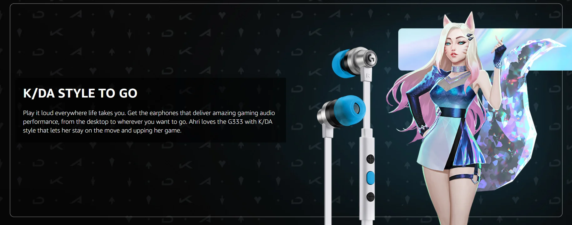 Original Logitech G333 Kda Kda G333 Limited Edition Gift Box Packaging ...