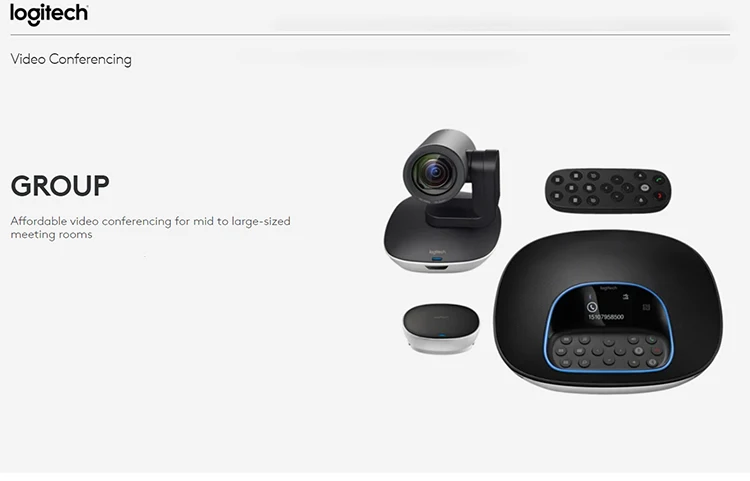 Logitech CC3500E Brio Group Video Conference Streaming Webcams