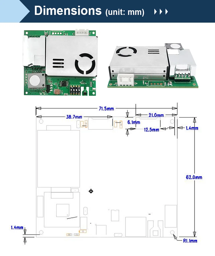 All-in-one Gas Sensor PM2.5 - Air Quality Monitor Module