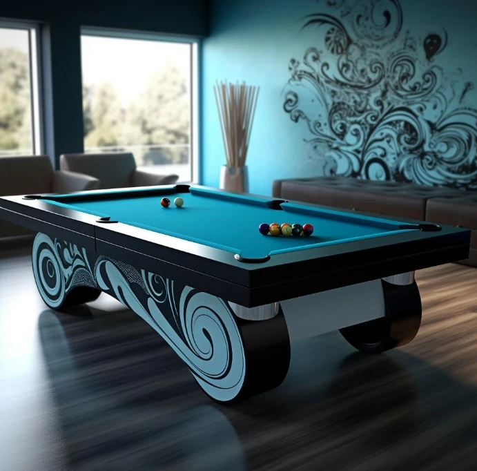 New Water Blue Line Series Design High Quality Pool Table - Buy ...