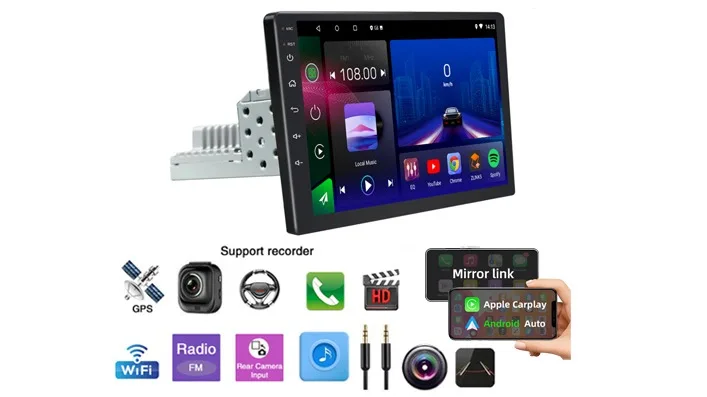 10 Inch Headunit Ram 1gb Rom 16gb Car Navigation Radio 1 Din Android ...