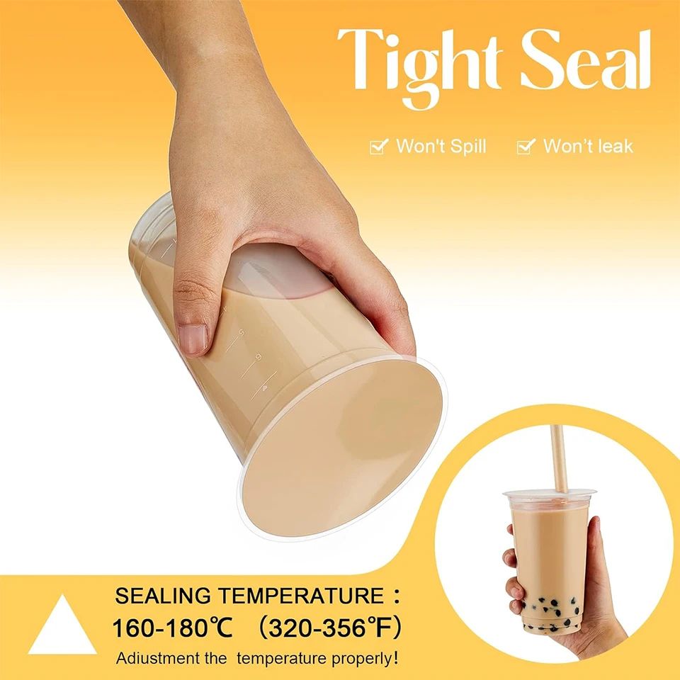 Cup Sealing Film | Bubble Tea Boba Cup Sealing Sealer Film Roll | 90 ...