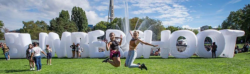 Custom Giant Inflatable Letters Models,White Text Inflatable Letter ...