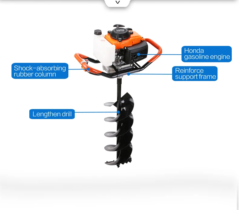 Earth Auger Pole Erection Machine Auger Bore Pile Foundation Machine ...