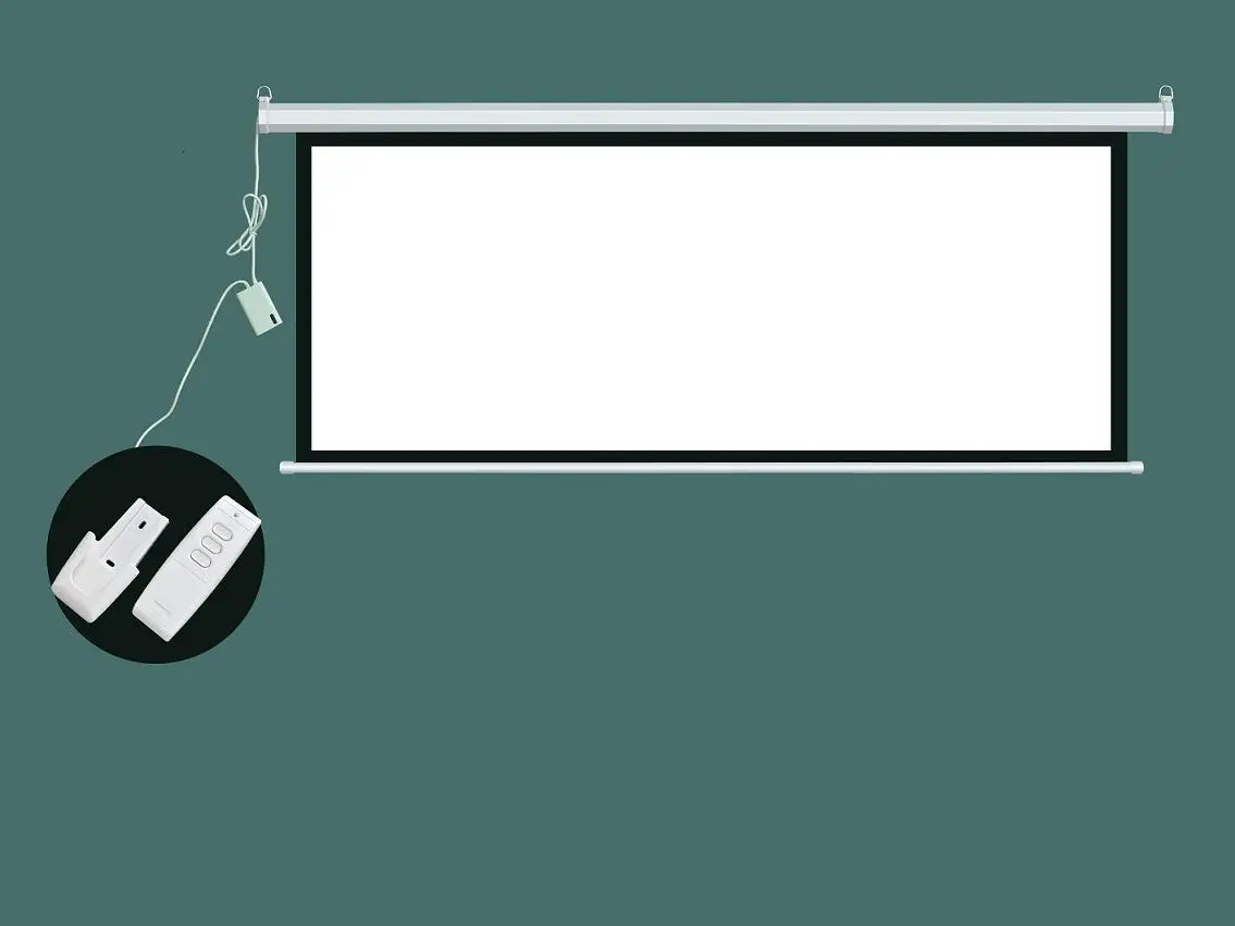 Telon 200 Inch Electric Projector Screen - Matte White 4K