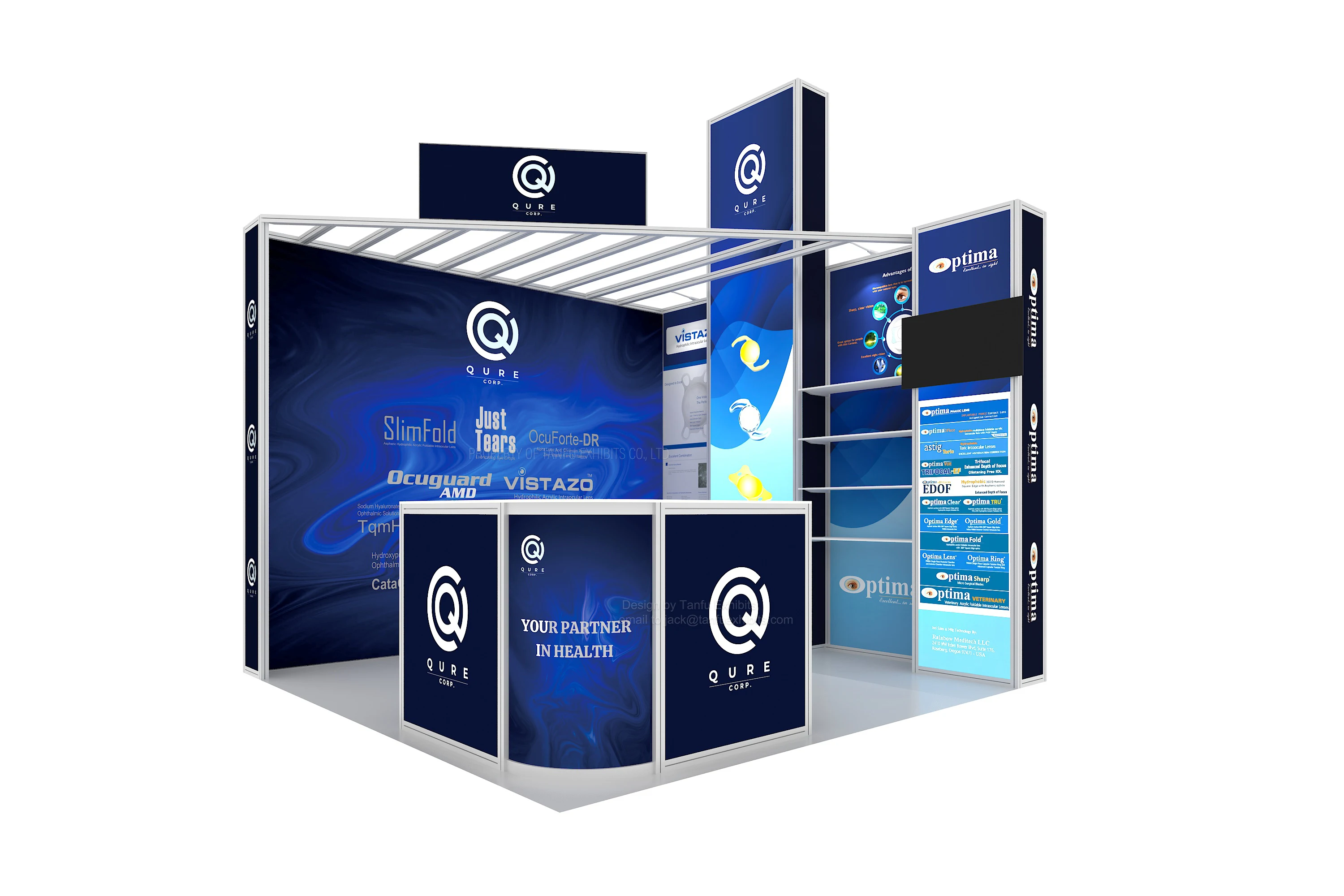 Expo Display Stand Exhibition Booth Design 3x3| Alibaba.com