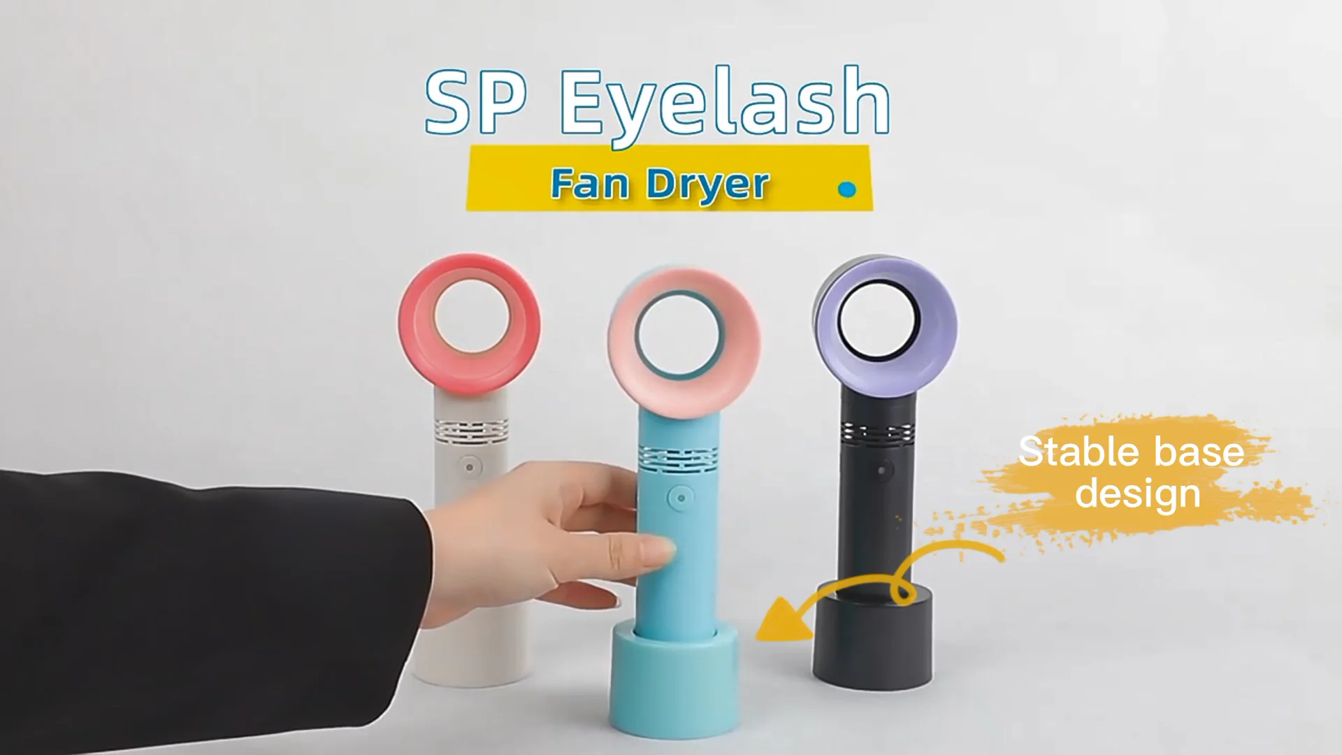 Portable Charged Air Conditioning Fast Drying Eyelash Bladeless Fan Air ...