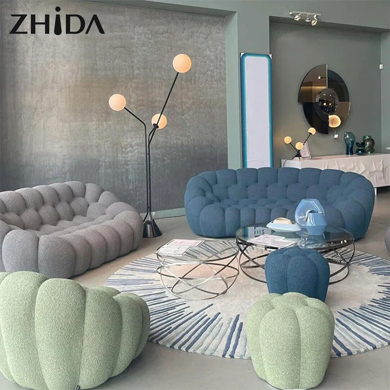 Modern Bubble Couch Set for Curved Living Room Luxury