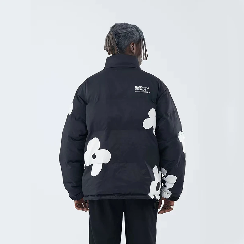 Diznew Unisex High Quality Custom Sublimation Flower Pattern Puffer ...