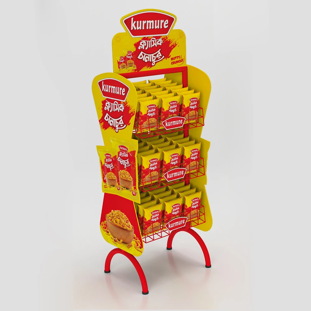 Supermarket Metal Display Stand Snacks Rack Chocolate Bar Potato Chips ...