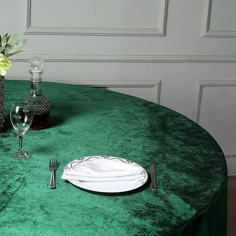 Round Velvet Tablecloths Wedding Luxury 120 Round Tablecloth Polyester ...