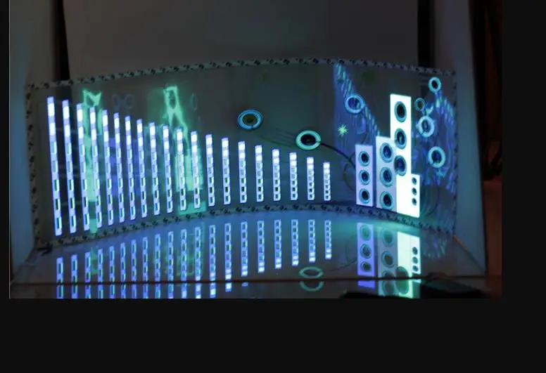 90*25cm El Flashing Car Sticker Electroluminescent Car Sticker With ...