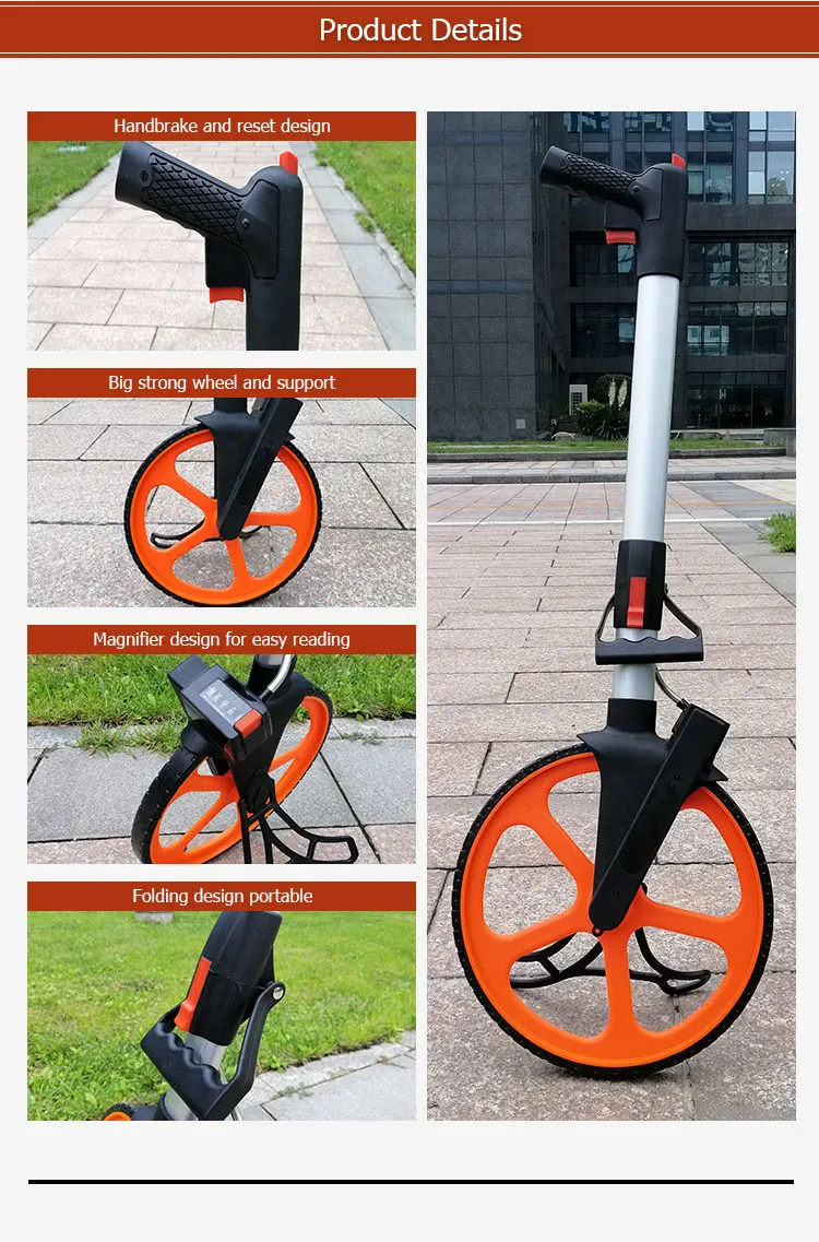 Foldable Mechanical Distance Measuring Wheel Measure Use in Landscaping ...