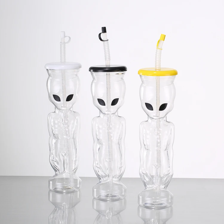 850ml Plastic Alien Party Cup - Customized Fun & Sustainability