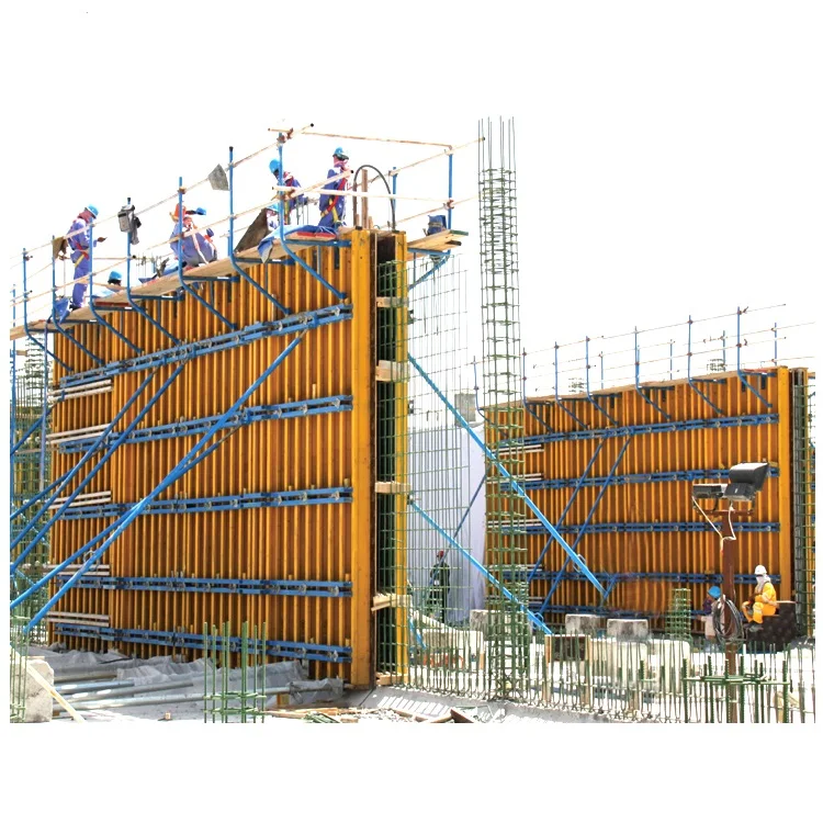 ZULIN Steel Square Column Clamps Formwork With Push Pull Prop ...