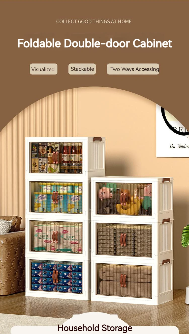 5-tier Stackable Storage Cabinet - Space-Saving Organizer